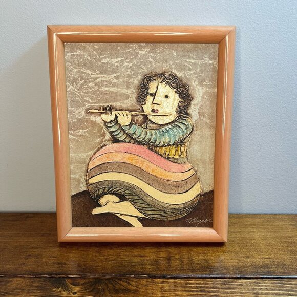 unbranded | Wall Decor | Vintage Joyce Roybal Rare Acrylic On Canvas ...